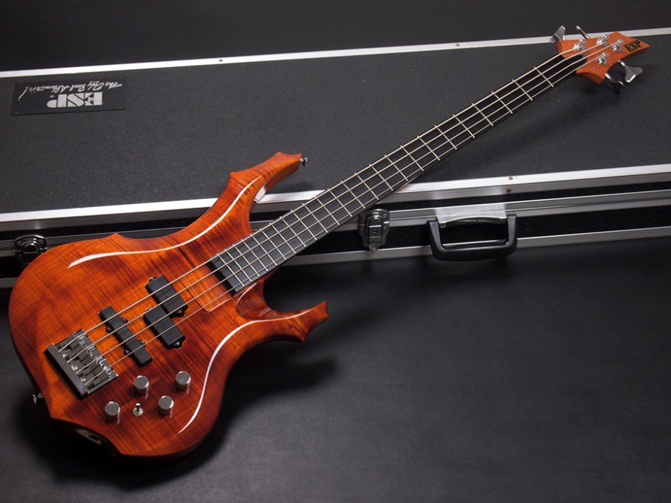 ESP Order Forest Bass 税込販売価格 ￥148,000- 中古 フレイムメイプルを贅沢に使用したボディを持つオーダー ...