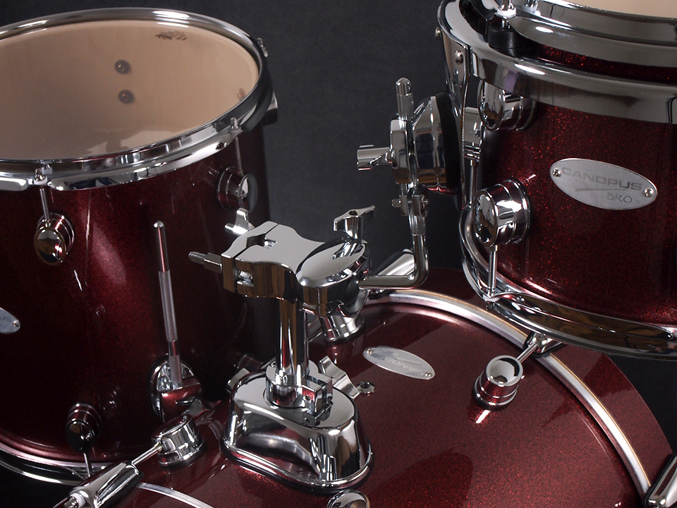 CANOPUS BRO’S KIT SK-16 税込販売価格 ￥66,000- 新品 オールバーチシェルのドラムセットがこの価格！ カフェや ...