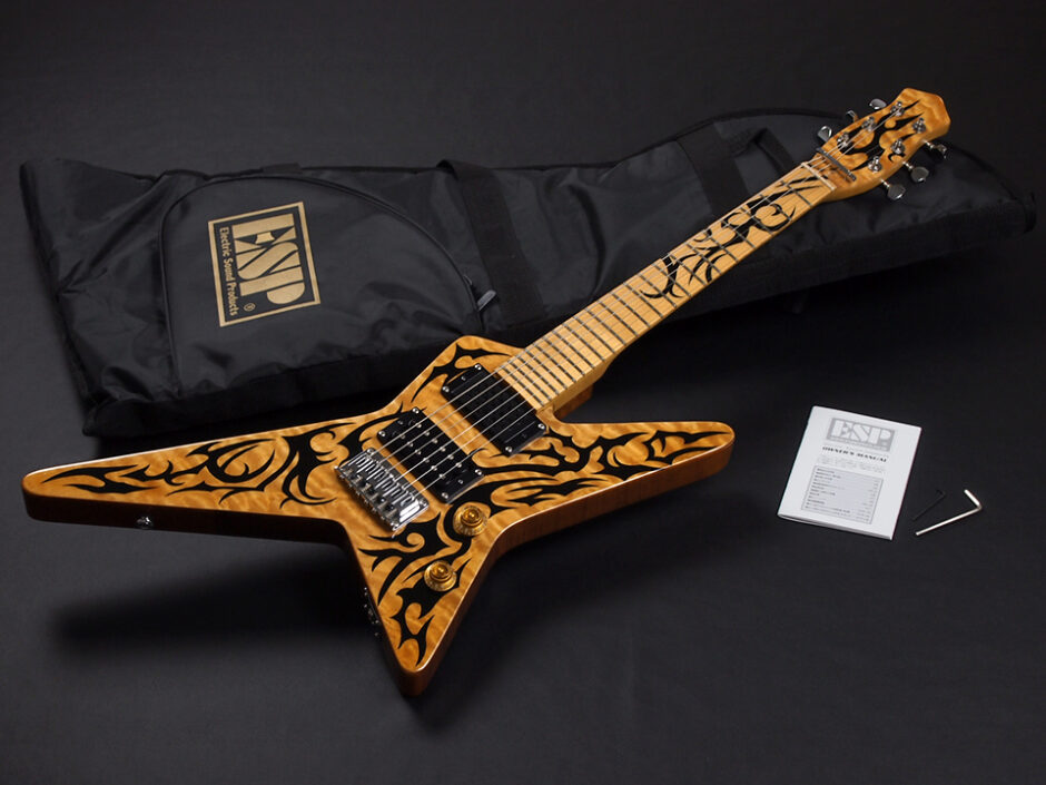 GrassRoots GR-RS-40 TRIBAL 中古 高崎晃モデル『Random Star TRIBAL』のアンプ内蔵ミニギター ...