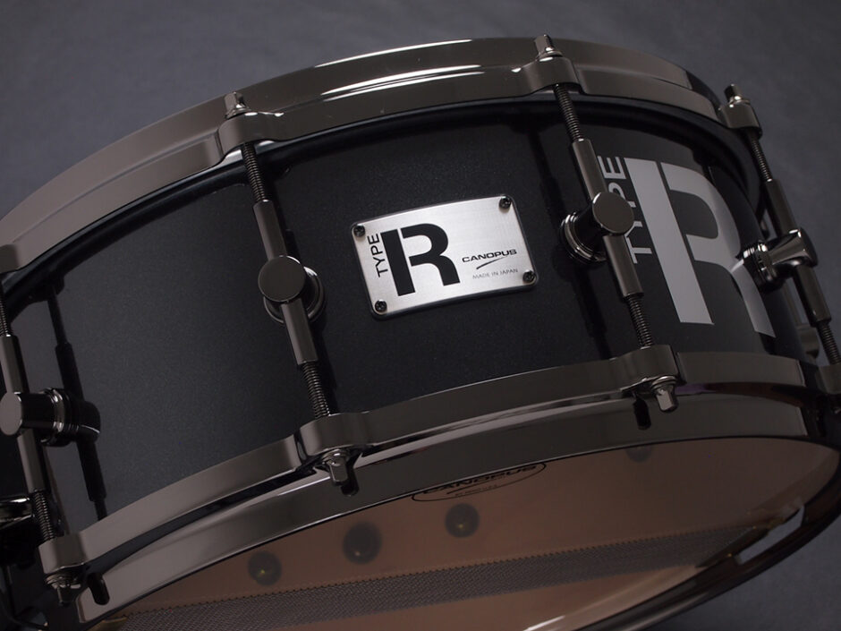 CANOPUS MTR-1455DH-BKM-LQ Type-R 「BULLET」スネアドラム 14″×5.5” 税込販売価格 ￥70,400- 新品 カノウプスが提案するロック用ウッドスネア ...