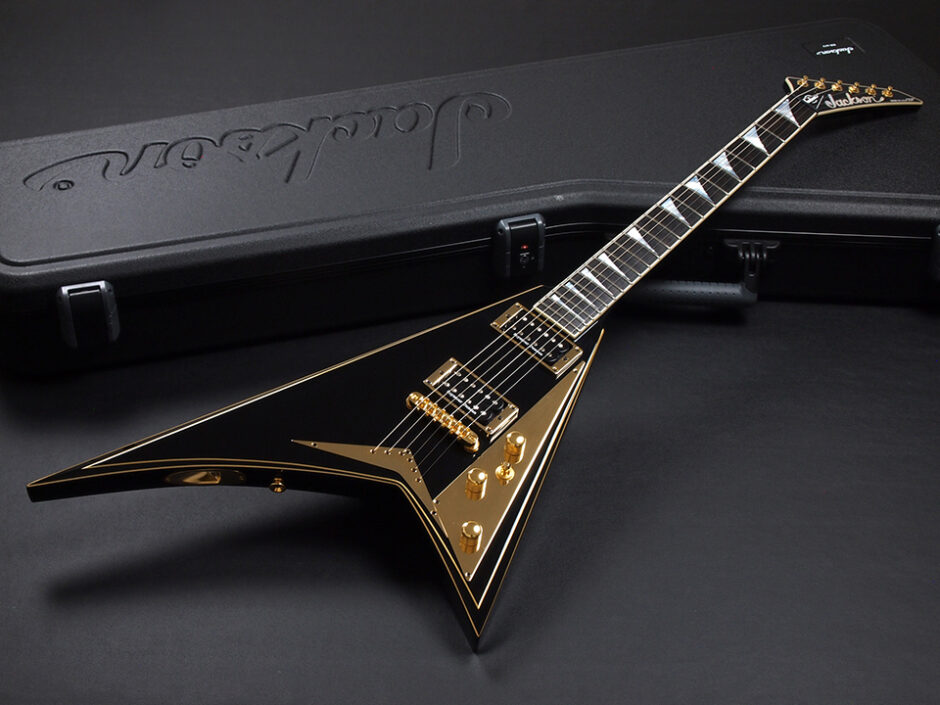 Jackson Custom Shop RANDY RHOADS RR1 ~Black w/Aztec Gold Pinstripe ...